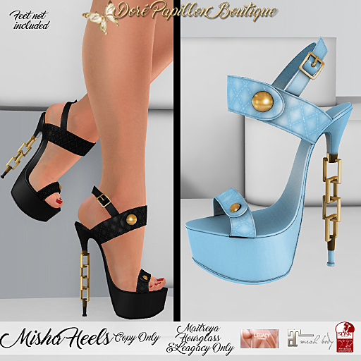 Second Life Marketplace - DPB Misha Heels - Baby Blue